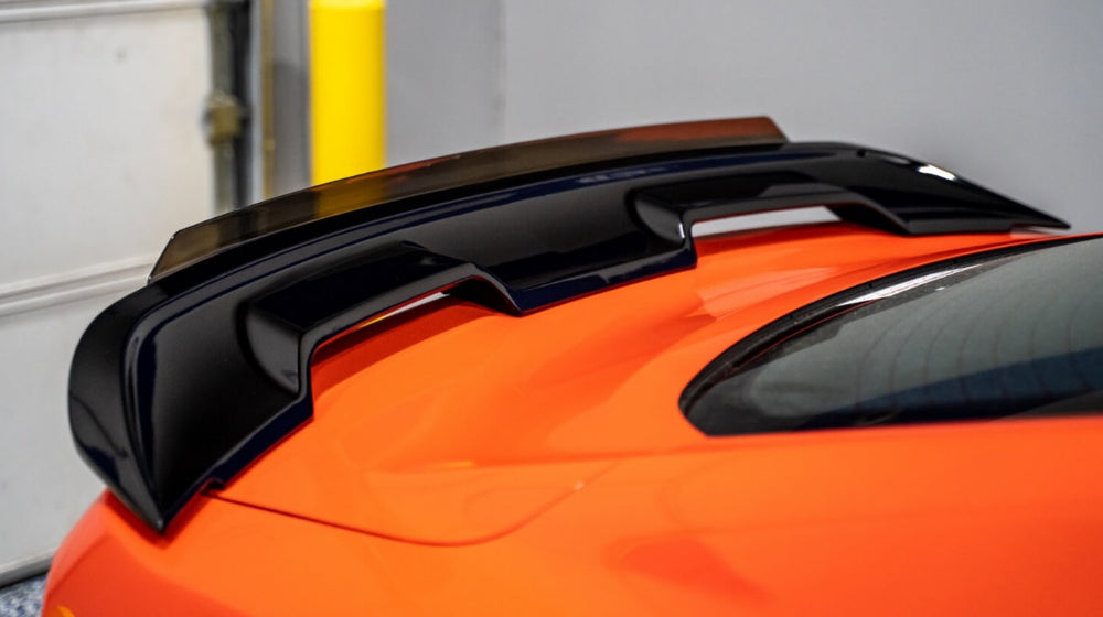 Mustang S550 - GT500 Style Rear Spoiler with Tinted Wicker Bill - Glos
