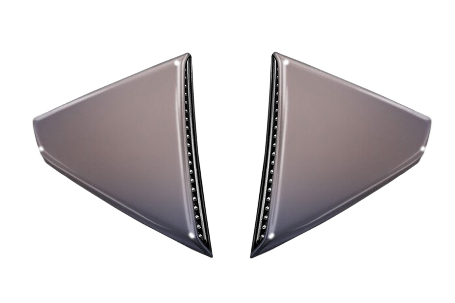 Ford "Blue Ember" Rear Window Louvres / Scoops for 2024+ Mustang Dark
