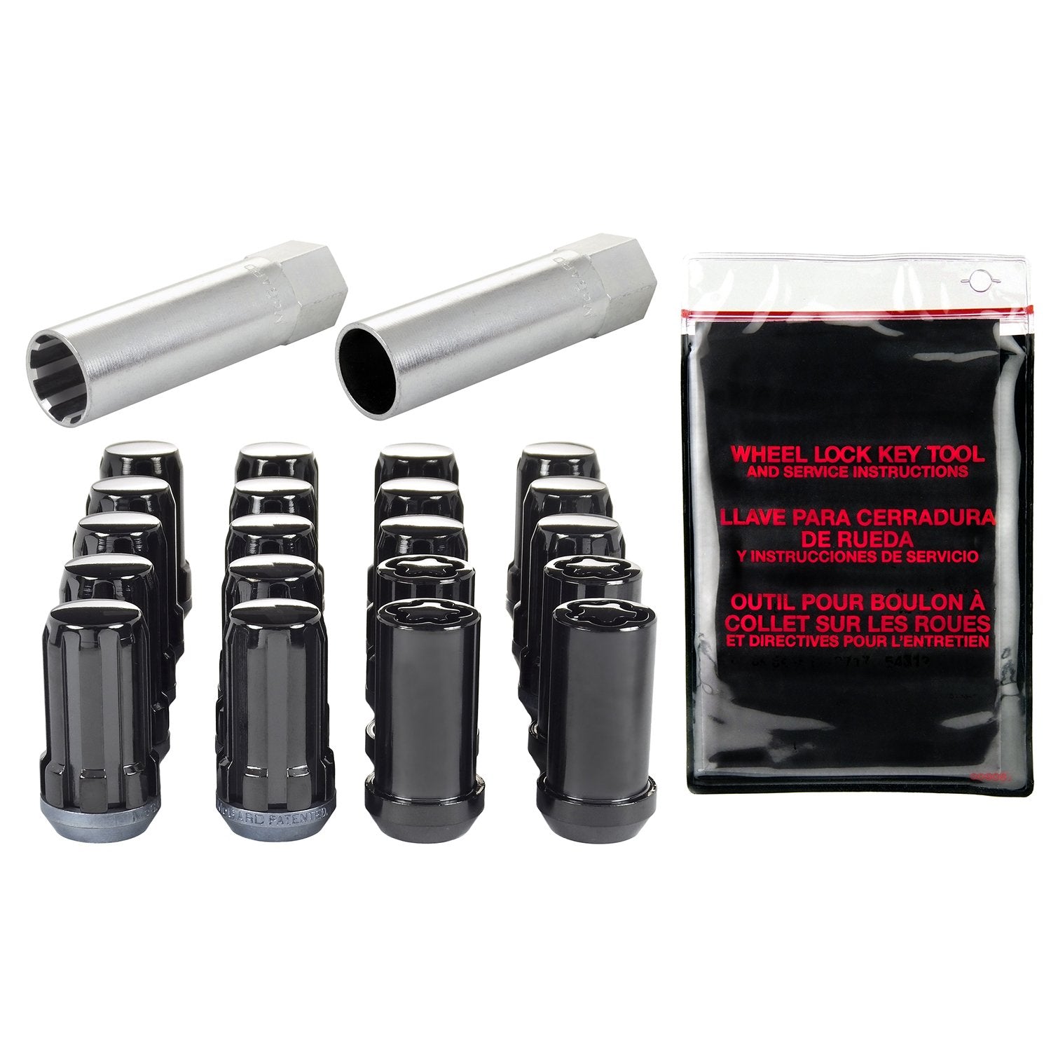 Spline wheel lock store